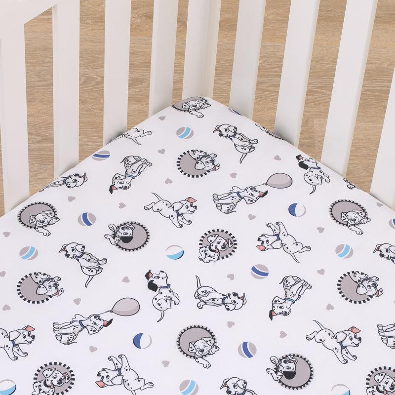 Disney NoJo Disney 101 Dalmatians Fitted Crib Sheet | Wayfair